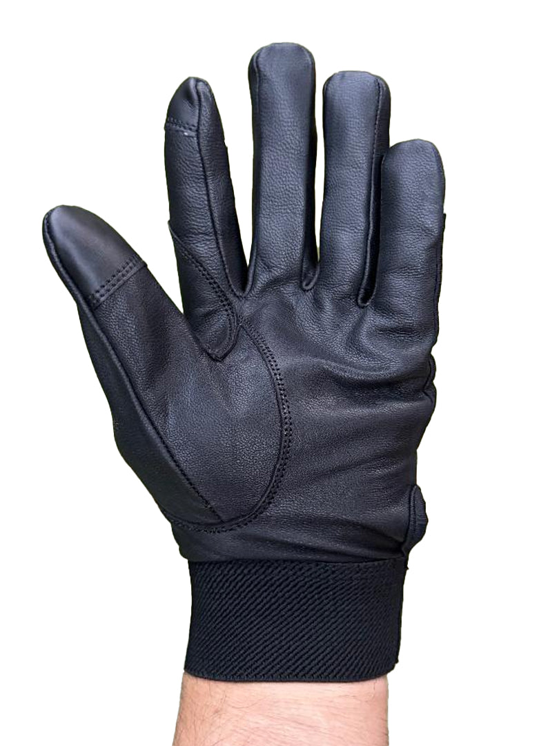 Technical Leather Gloves 3m reflective | Stealth London