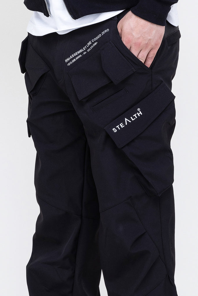 Tech Cargo pants (Black) | Stealth London