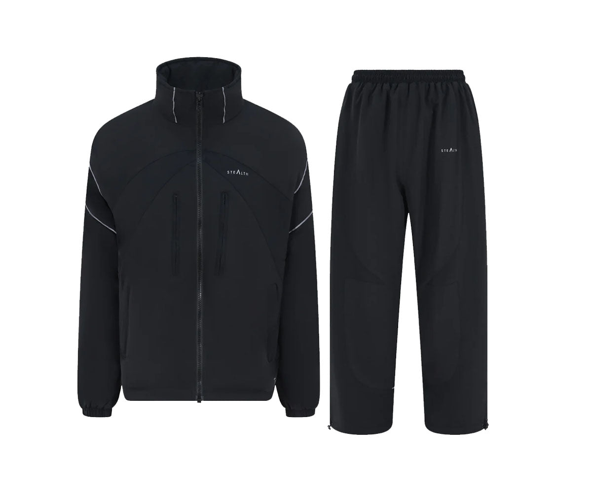 Deep State Tracksuit (Black) | Stealth London