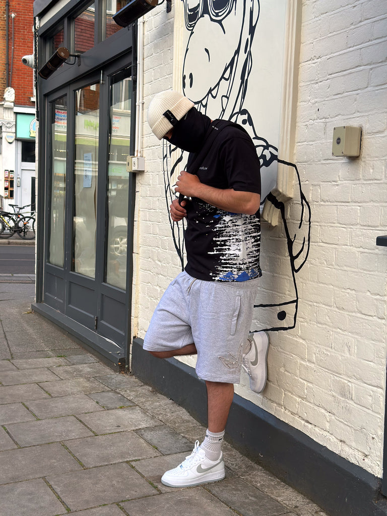 Line em up Tee Shirt (Black) | Stealth London