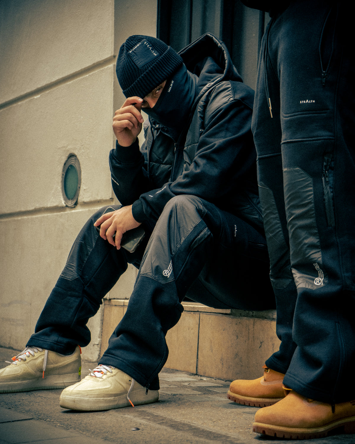 Gratton Tracksuit (Black) | Stealth London