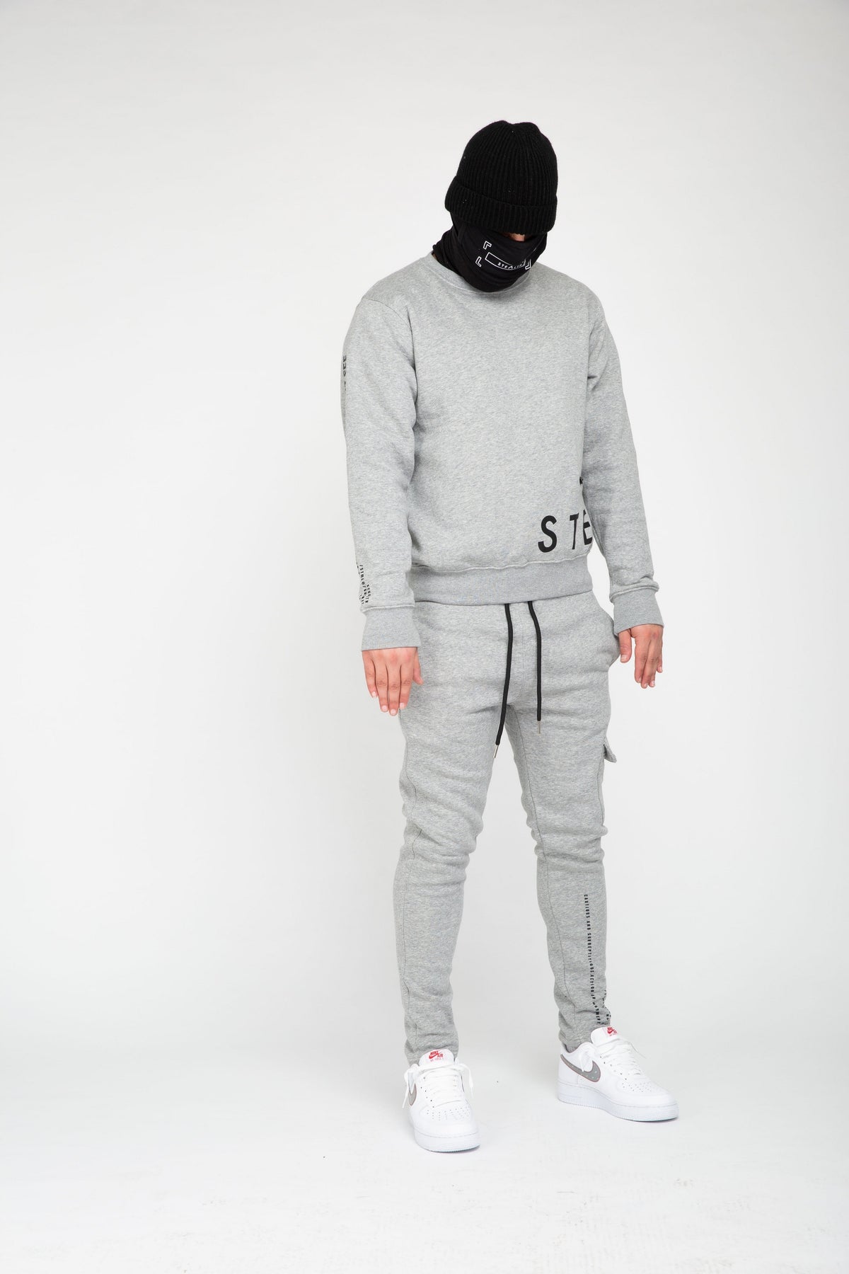 No Side Man Tracksuit (Grey) | Stealth London
