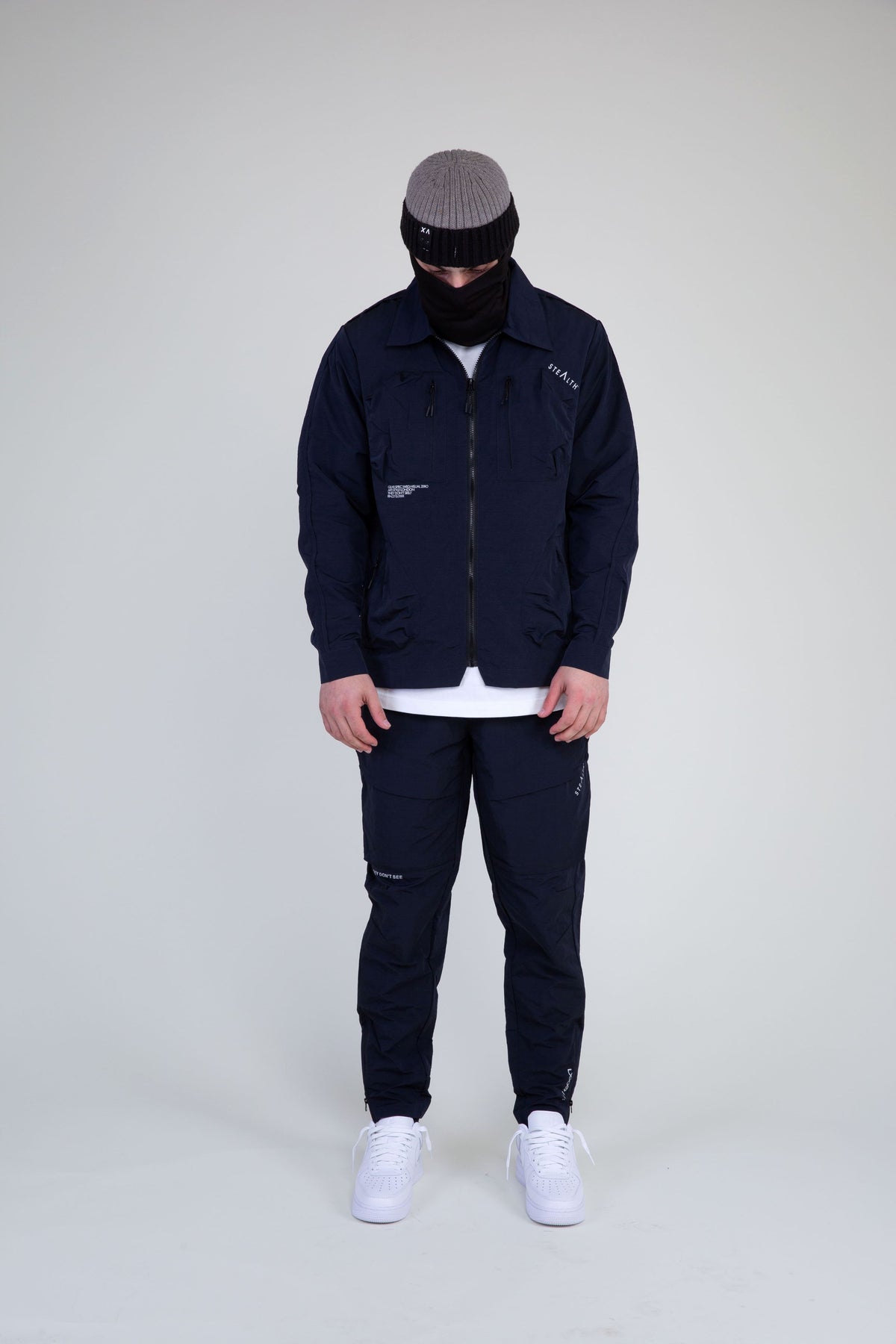 Cryptech Tracksuit (Navy) | Stealth London